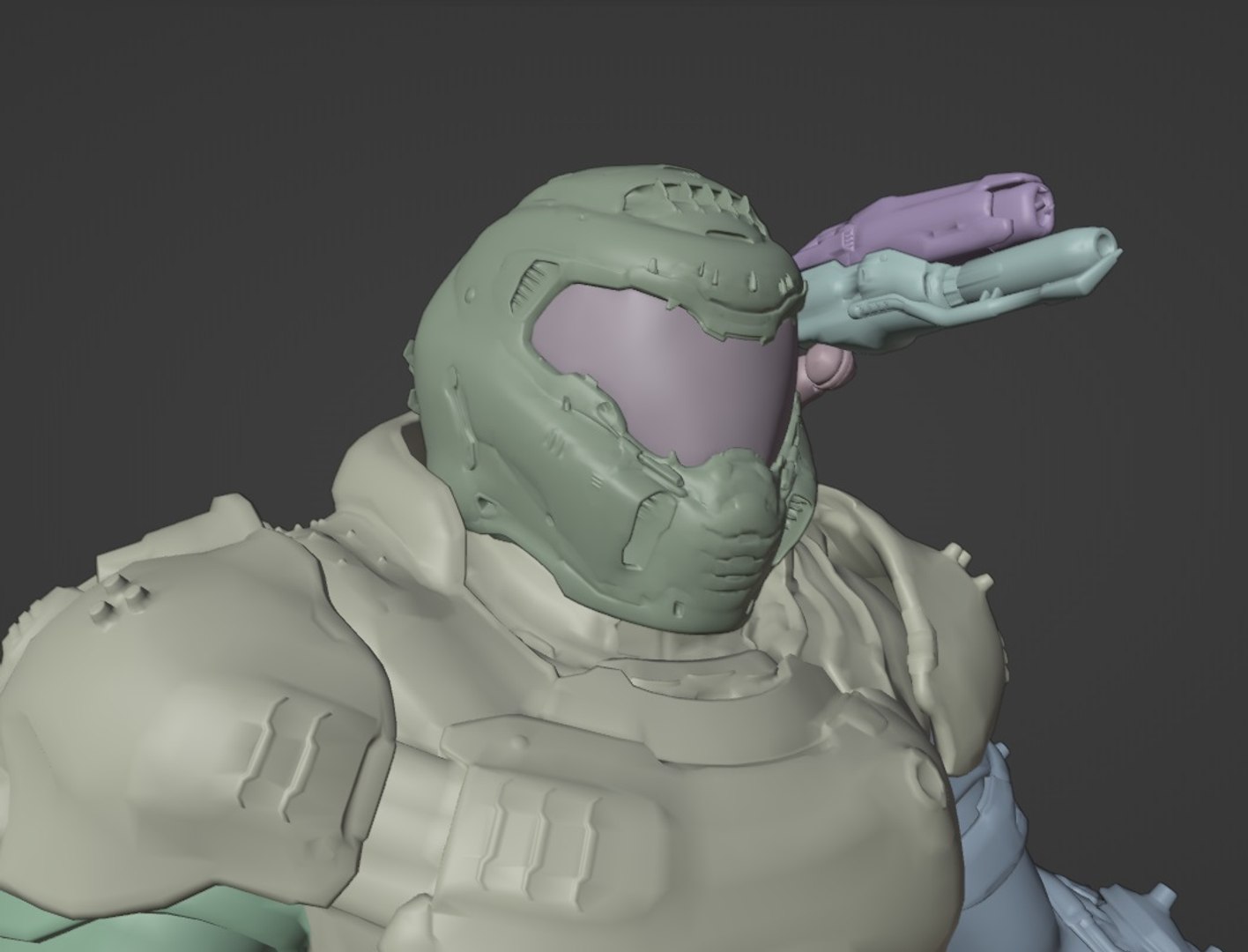 3D DOOM Eternal - DOOM GUY By Bossposes - TurboSquid 1847344