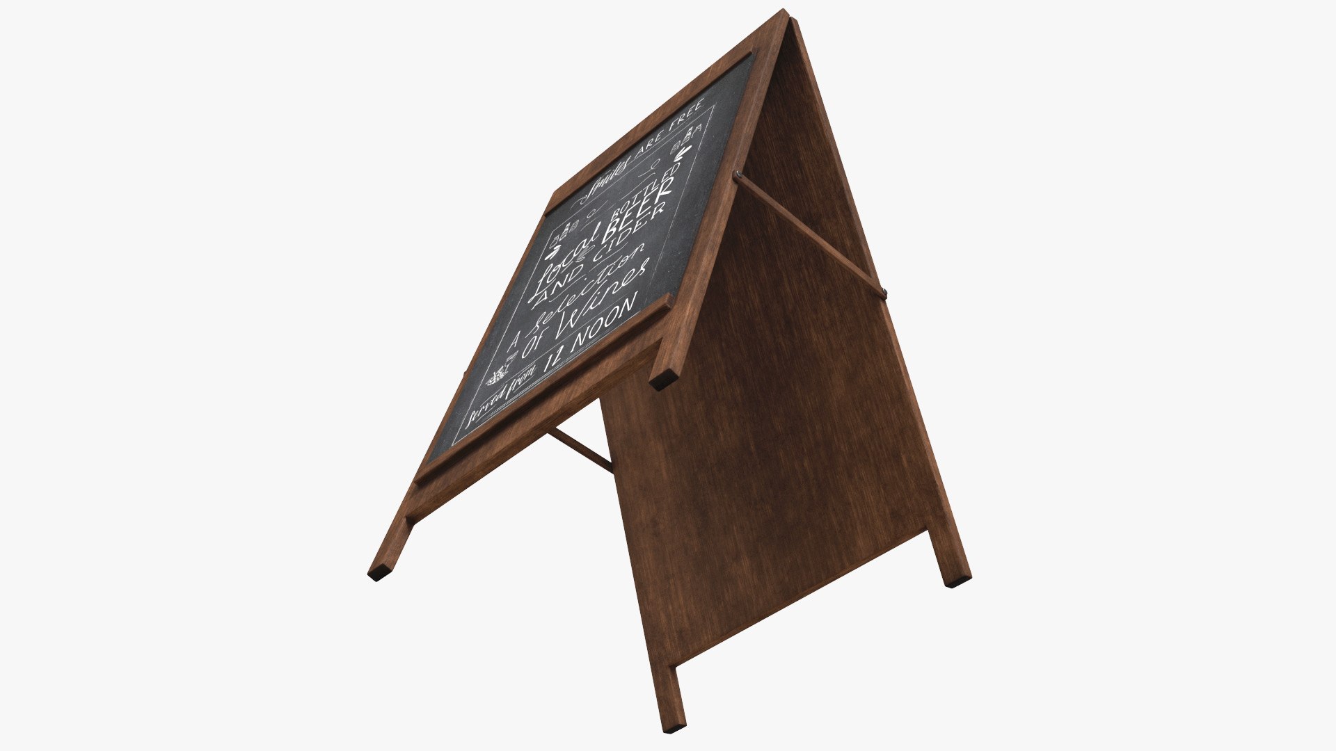 3D Menu Board Pbr Model - TurboSquid 1685211