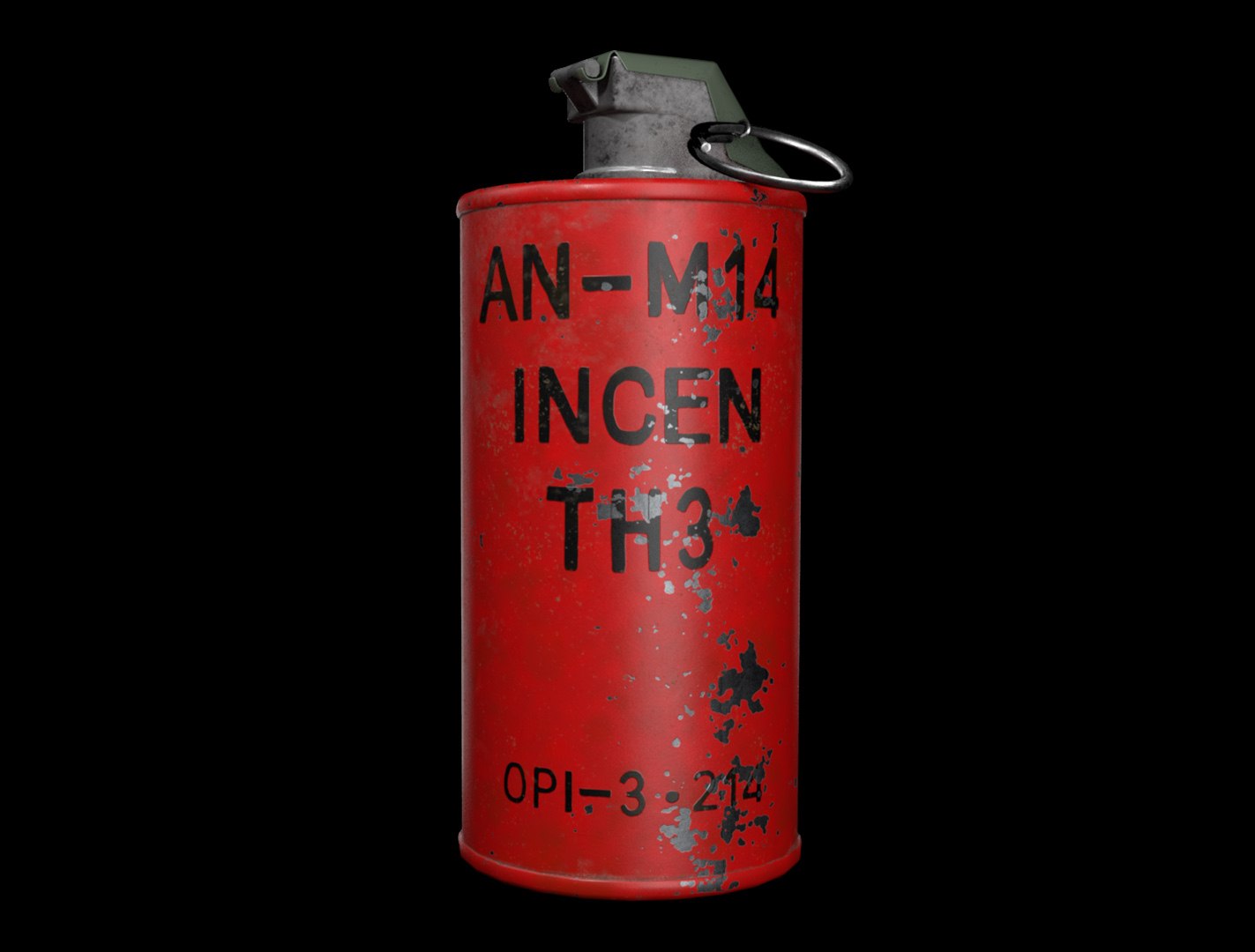 An-m14 Th3 Grenade 3D Model - TurboSquid 1429002