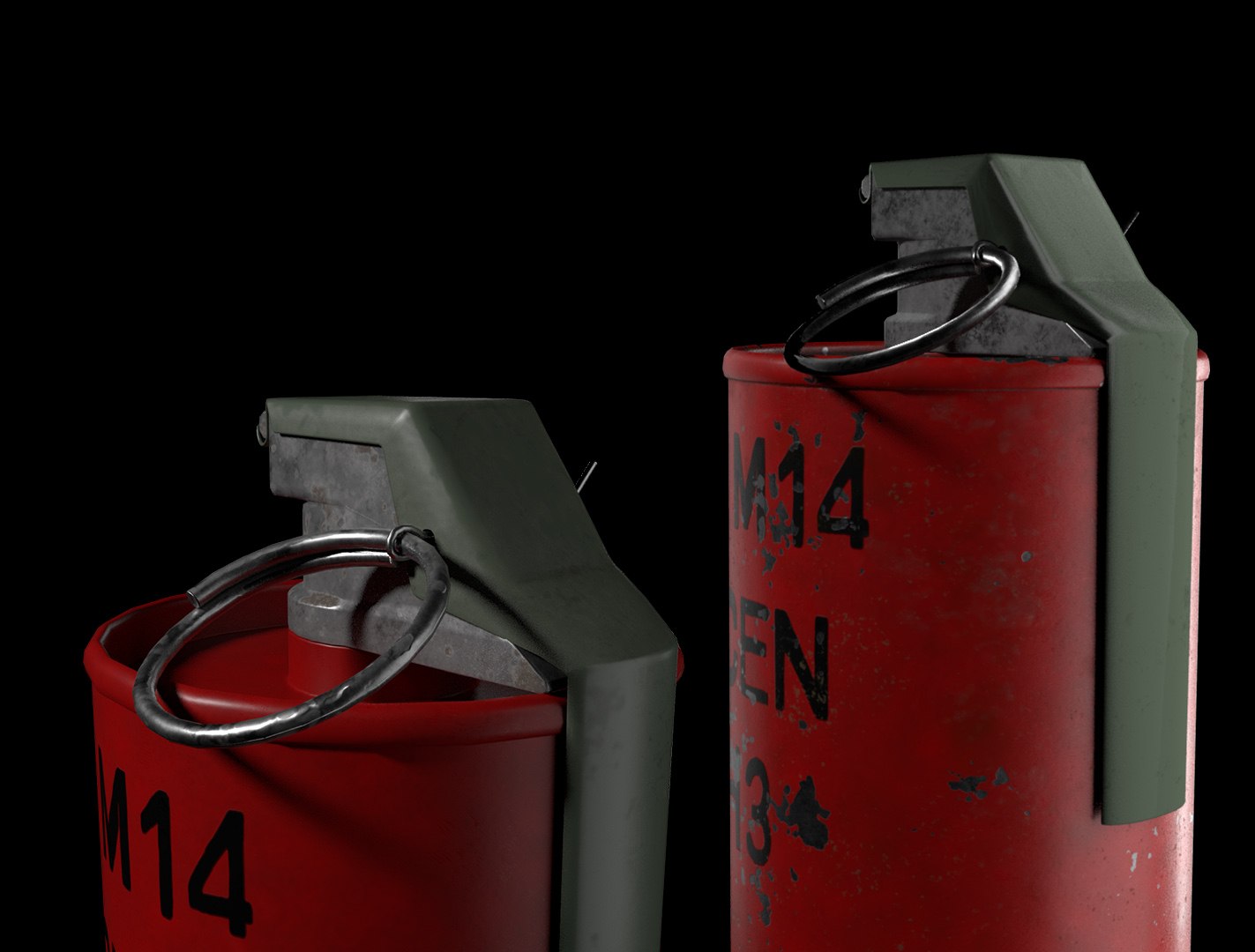 An-m14 Th3 Grenade 3D Model - TurboSquid 1429002