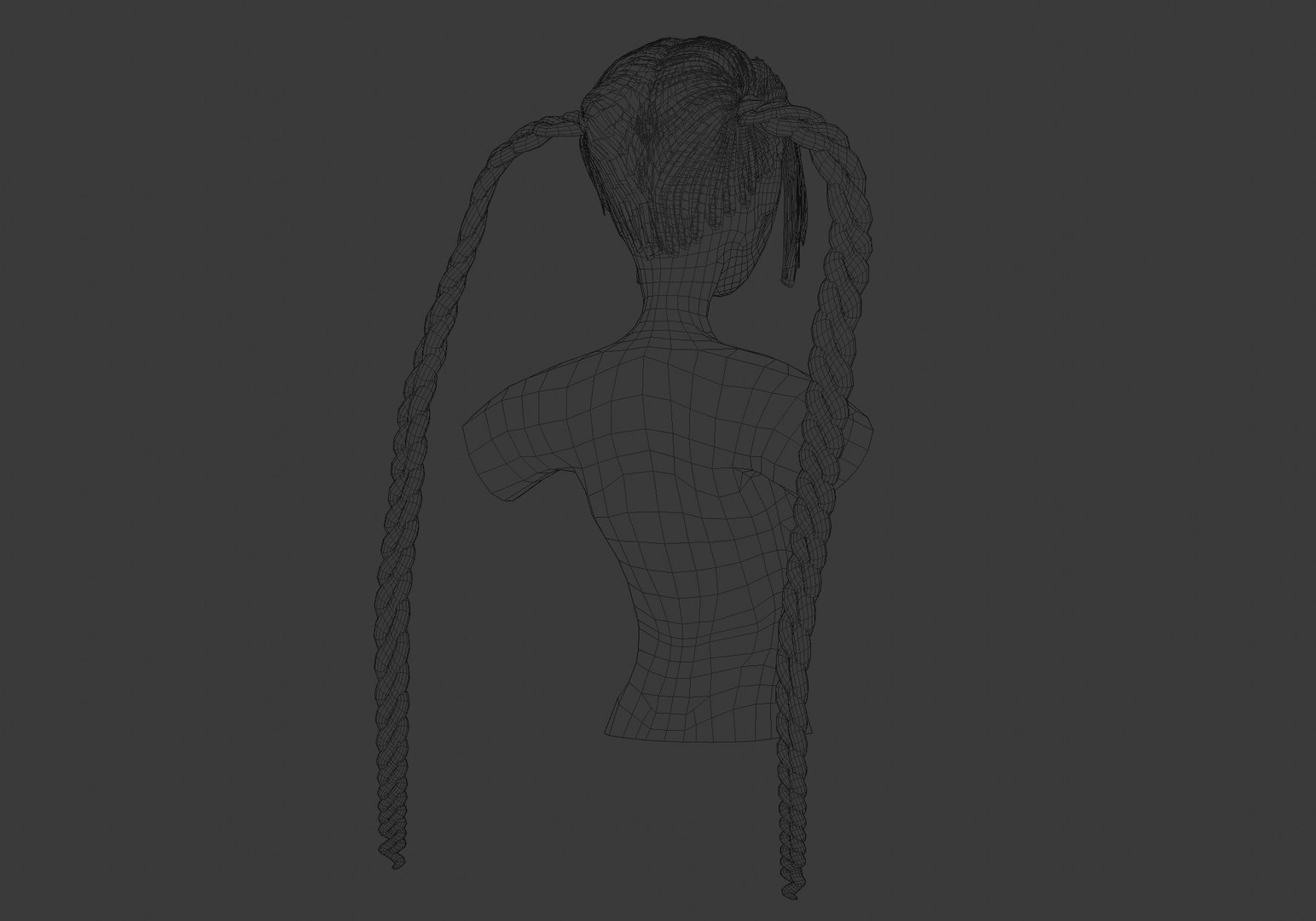 3D Braids Two Hairstyle Model - TurboSquid 1944464