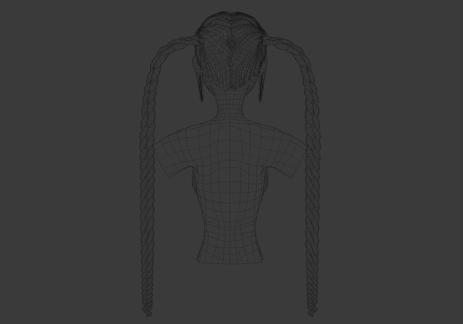 3D Braids Two Hairstyle Model - TurboSquid 1944464