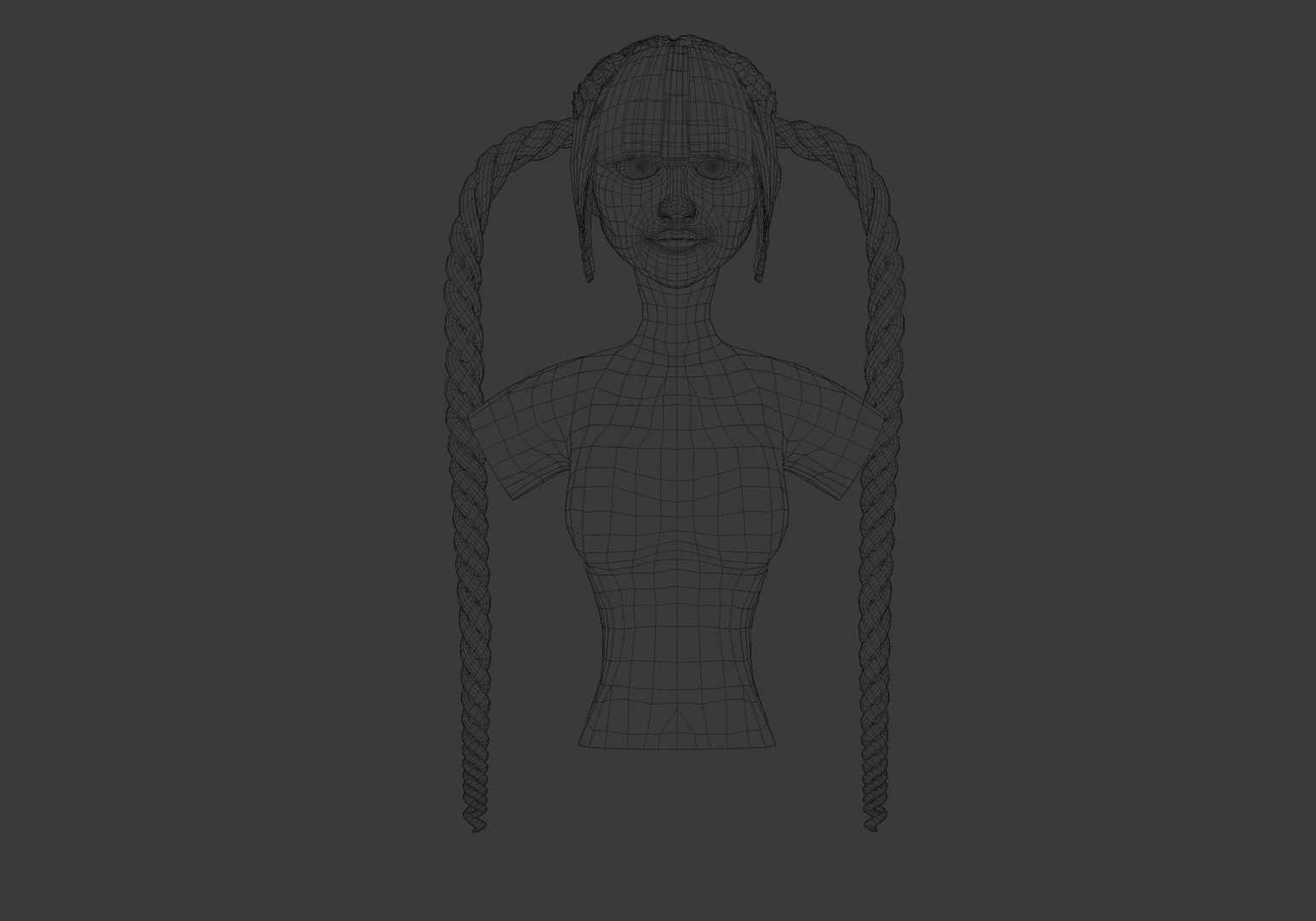 3D Braids Two Hairstyle Model - TurboSquid 1944464