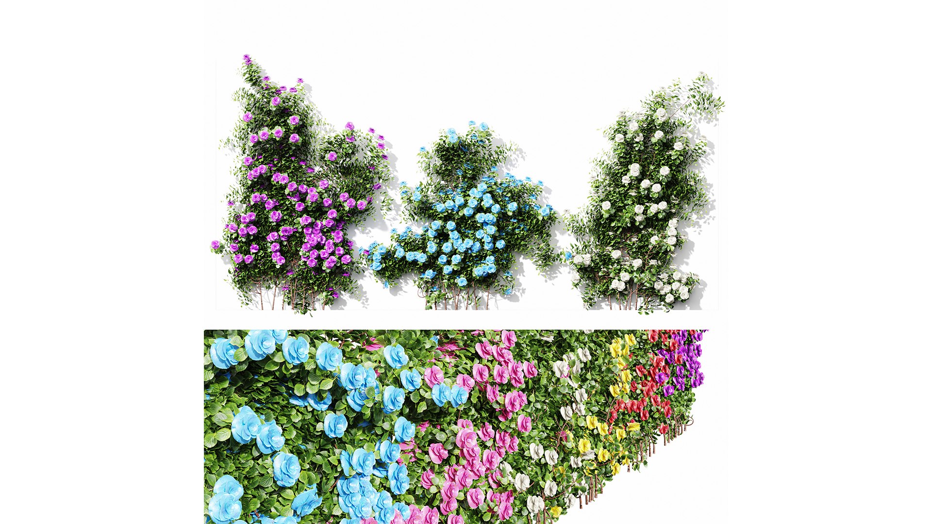 3D 9Different SETS Of Plant Flower Set Vol 47 - TurboSquid 2241342