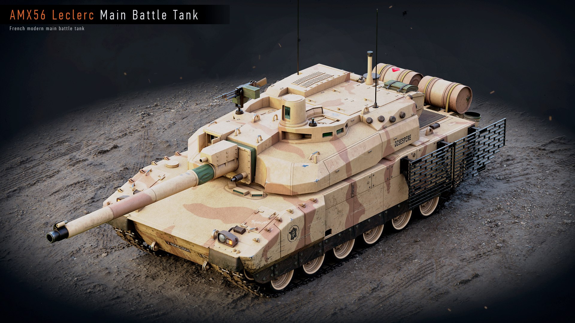 3D Rigged AMX56 Leclerc GameReady LODs model - TurboSquid 1986669