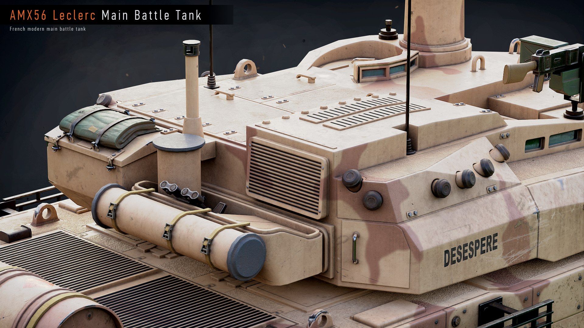 3D Rigged AMX56 Leclerc GameReady LODs model - TurboSquid 1986669