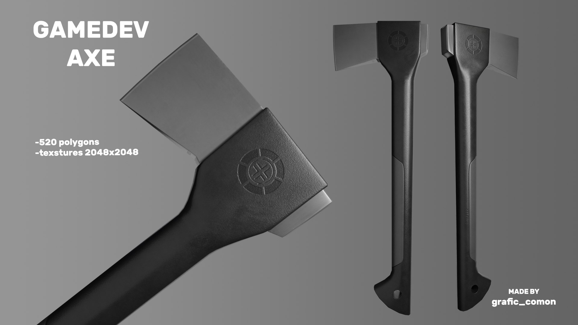 Modern axe 3D - TurboSquid 2057660