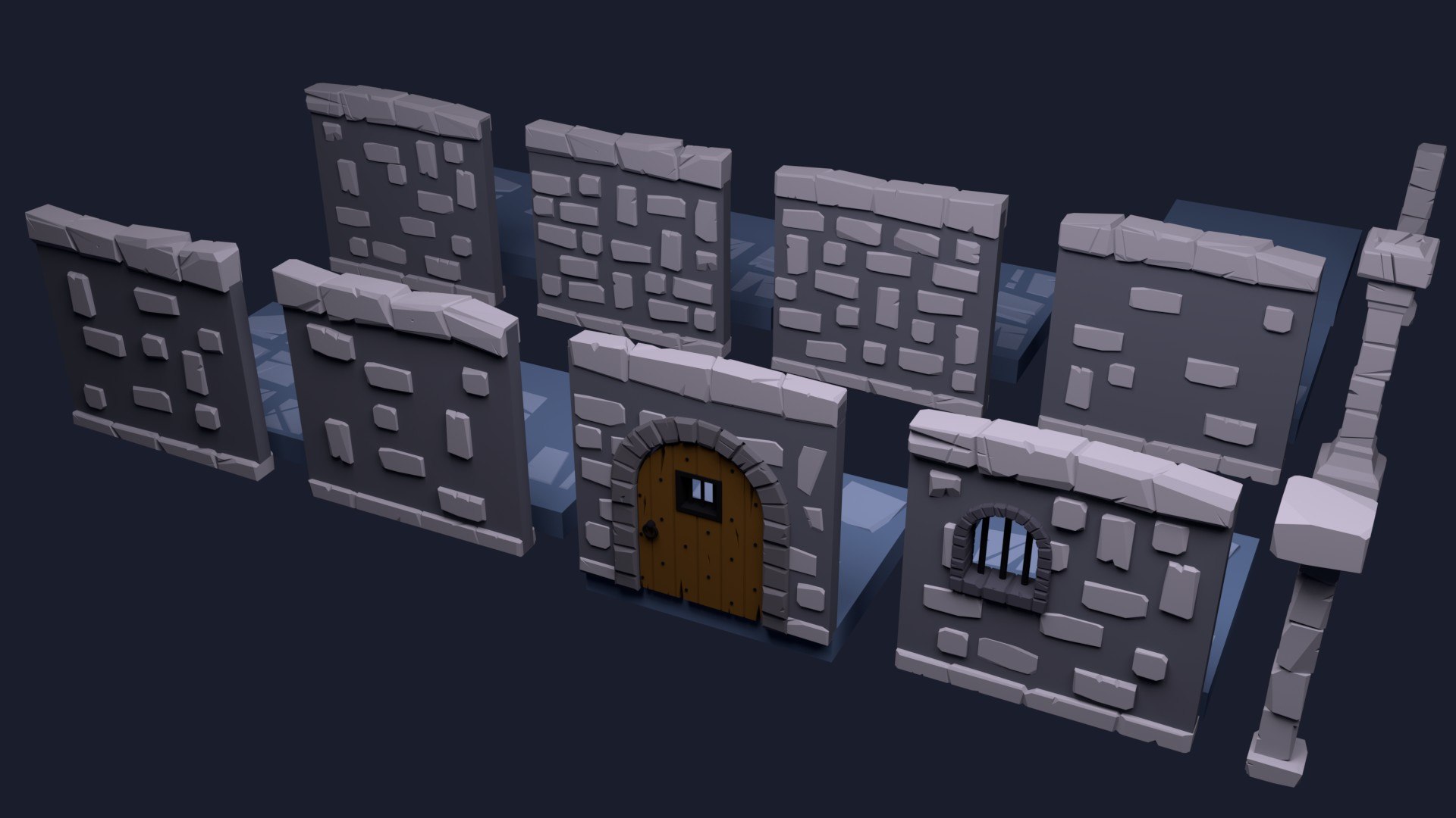 3D Modular Dungeon Model - TurboSquid 1216453
