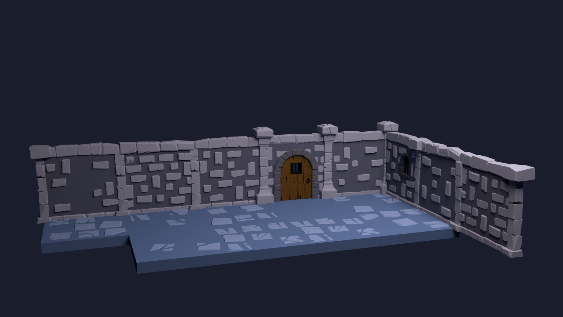 modelo 3d Mazmorra Modular Low Poly - TurboSquid 1216453