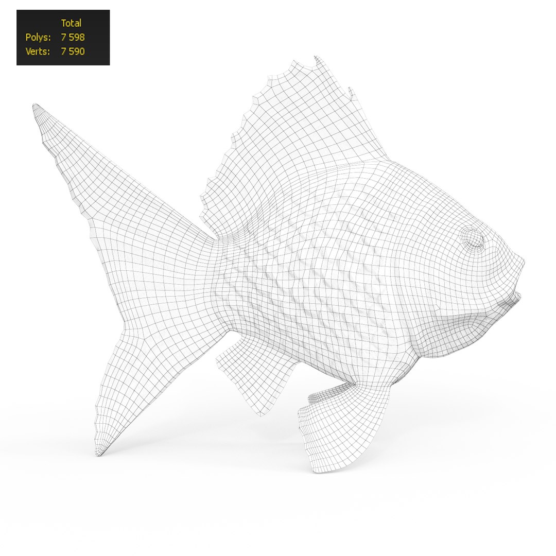Gold Fish 3D Model - TurboSquid 1220308