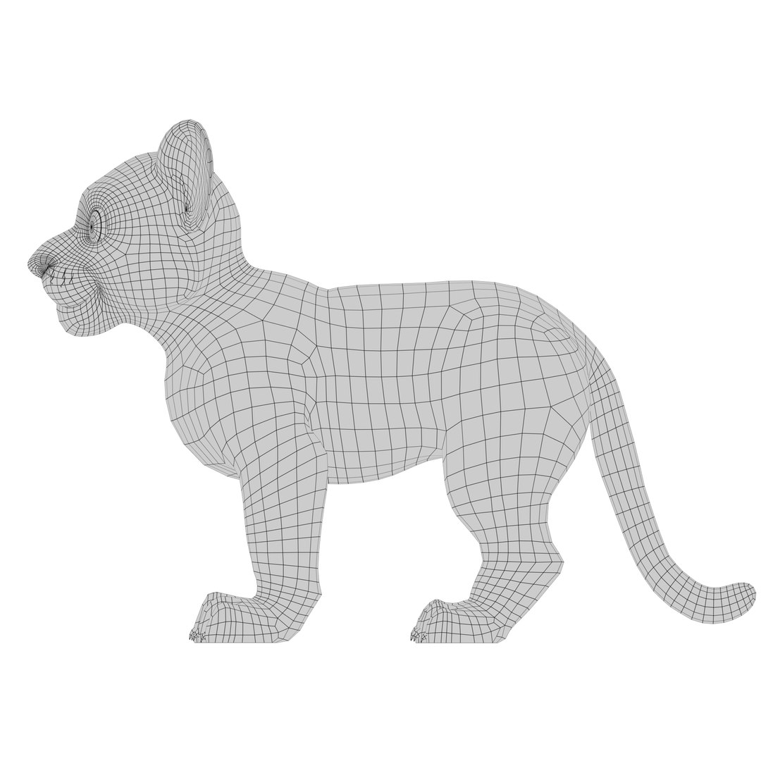 Tiger Cub 3D Model - TurboSquid 1698775