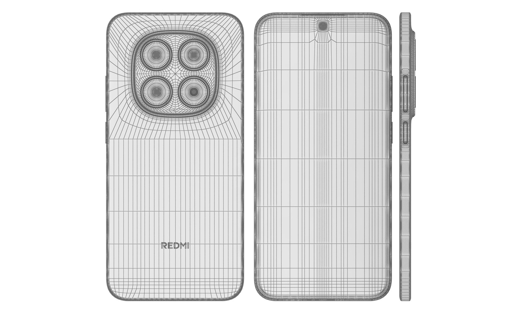 Xiaomi REDMI Note 15 Pro 5G Black 3D Model - TurboSquid 2506598