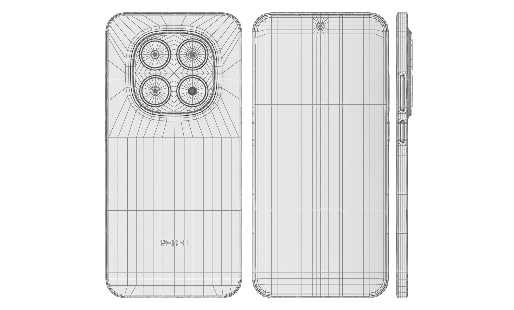 Xiaomi REDMI Note 15 Pro 5G Black 3D Model - TurboSquid 2506598