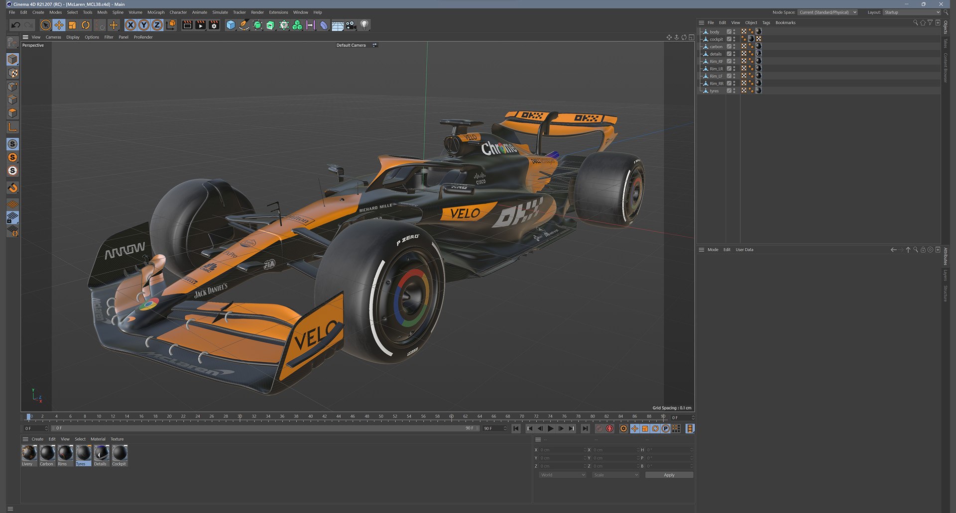 3D F1 McLaren MCL38 2024 Model - TurboSquid 2190479