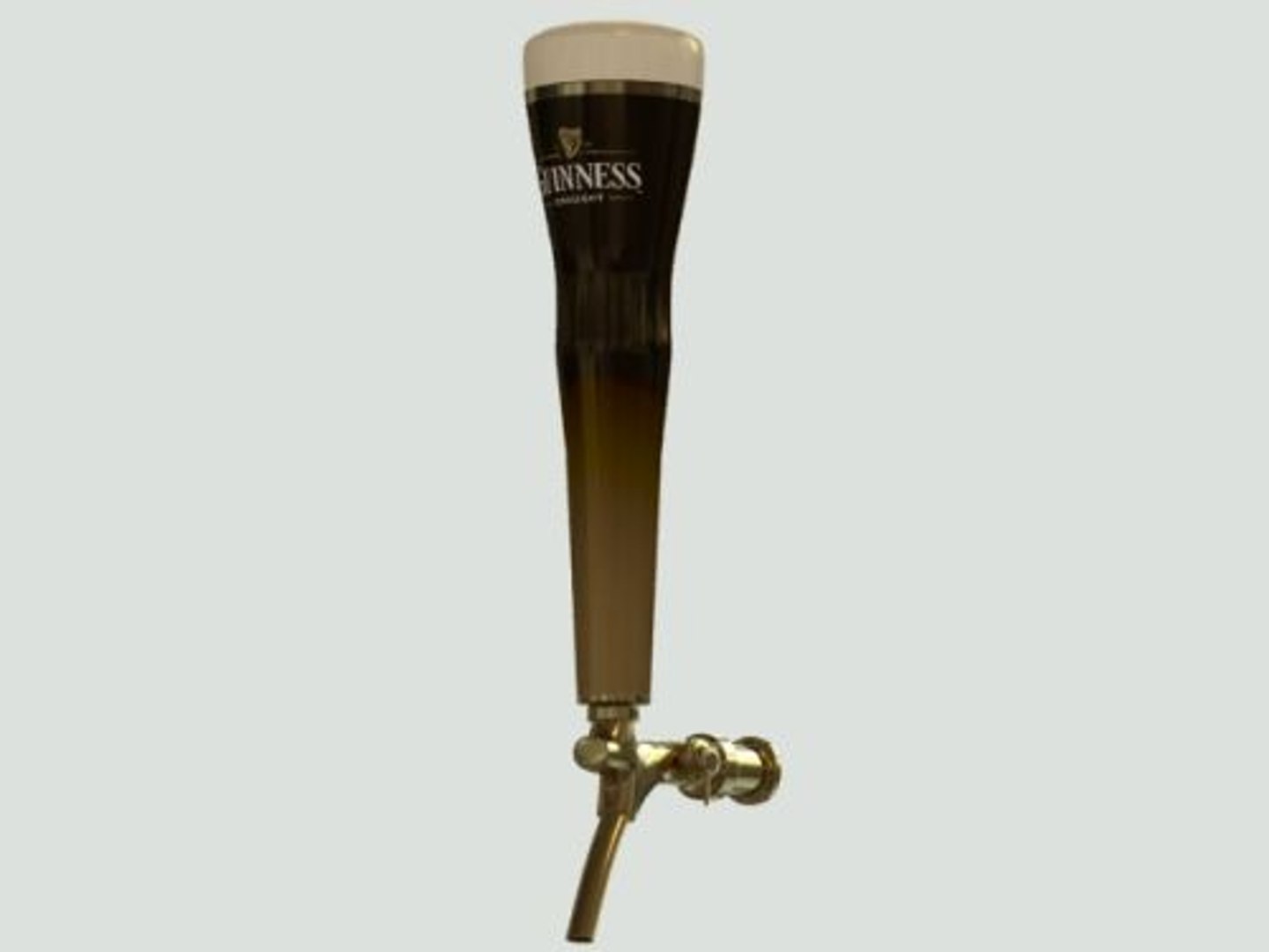 guinness draft beer tap 3d model