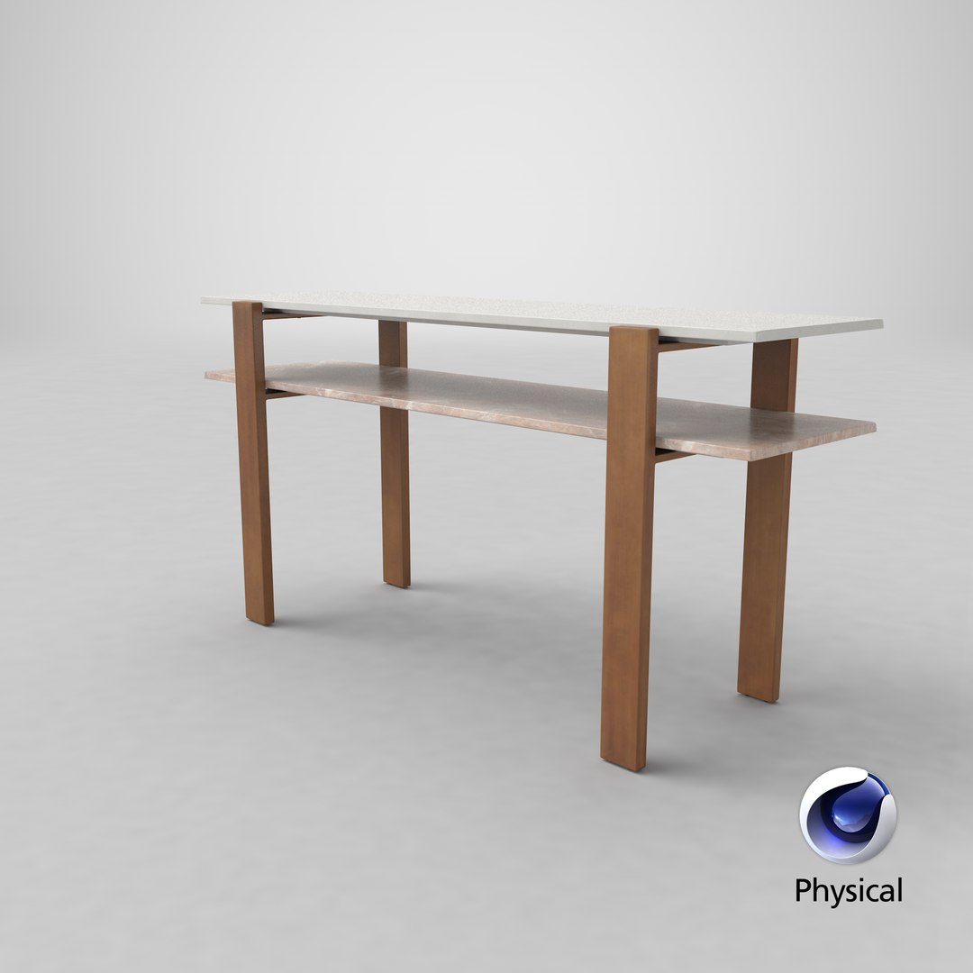 Marble Console 3D model - TurboSquid 2068414