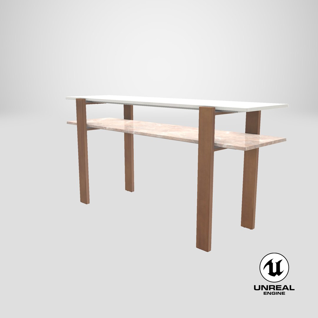 Marble Console 3D model - TurboSquid 2068414
