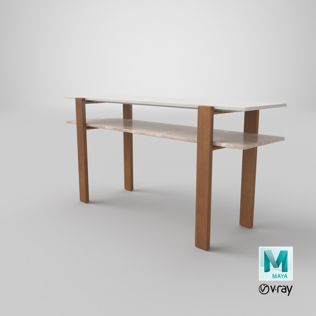 Marble Console 3D model - TurboSquid 2068414