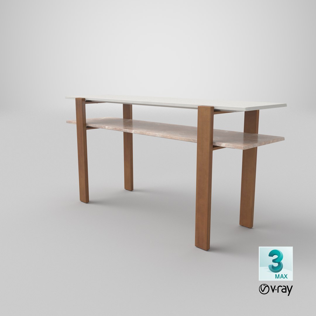 Marble Console 3D model - TurboSquid 2068414