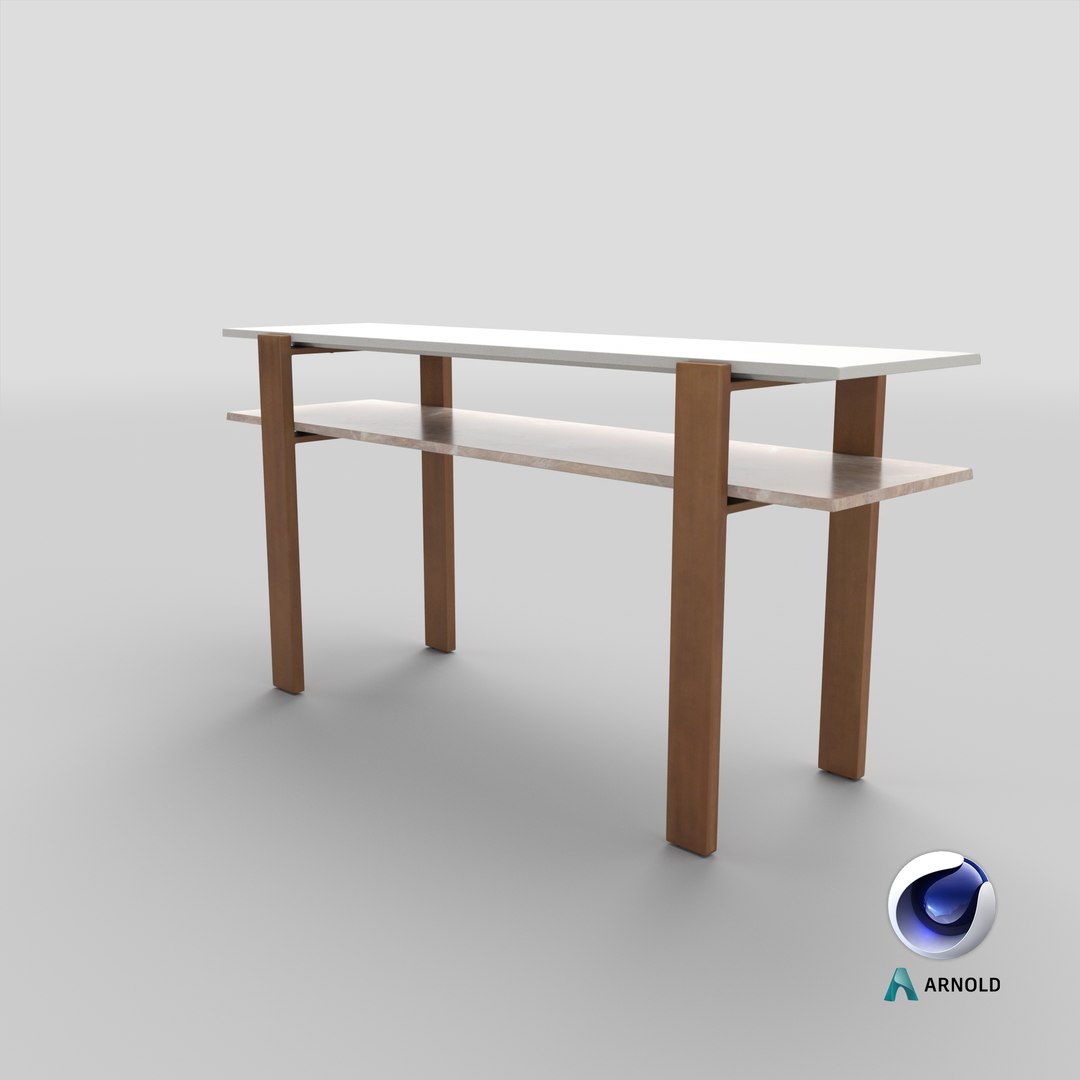 Marble Console 3D model - TurboSquid 2068414