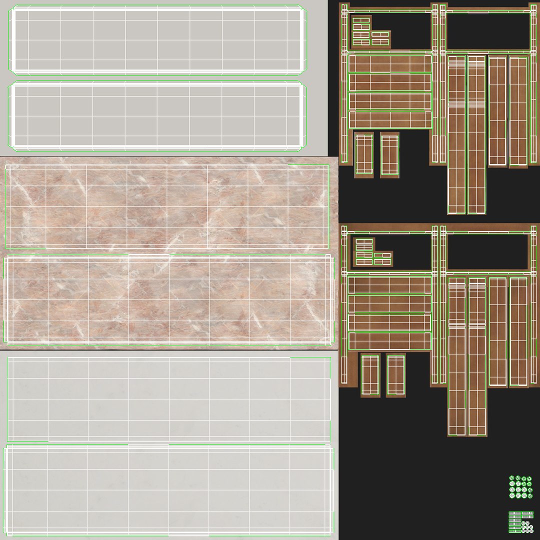 Marble Console 3D model - TurboSquid 2068414