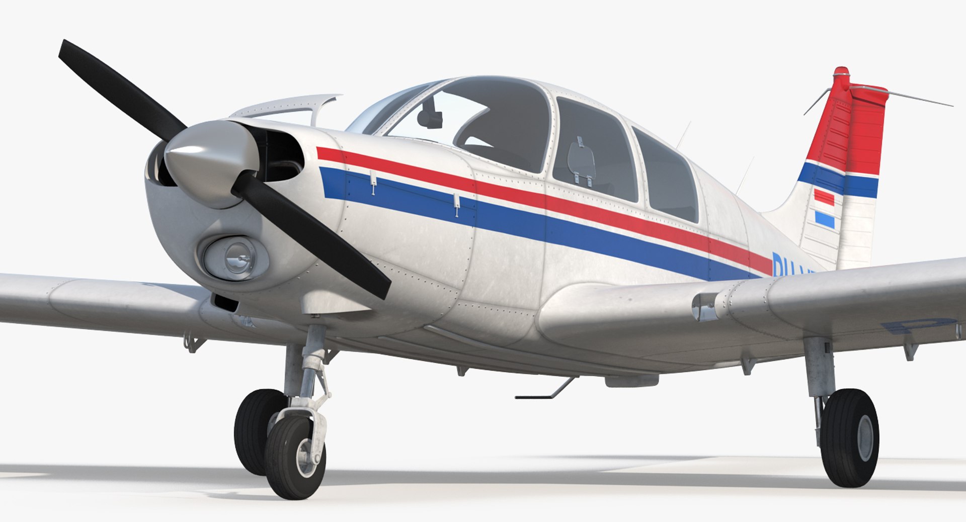 Piper Pa-28 Cherokee Rigged 3D Model - TurboSquid 1165900