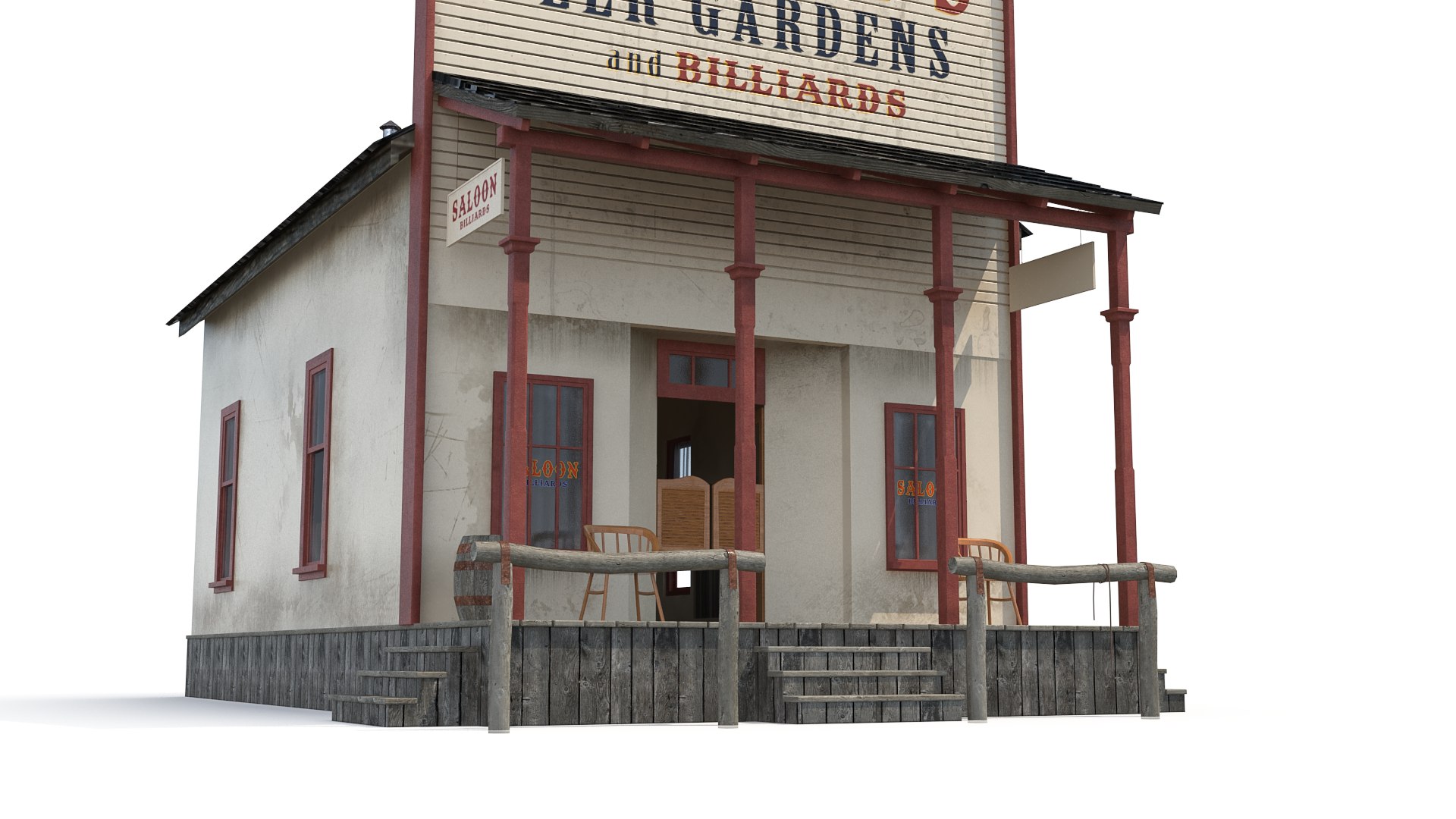 Wild West Saloon 3D Model - TurboSquid 2088492