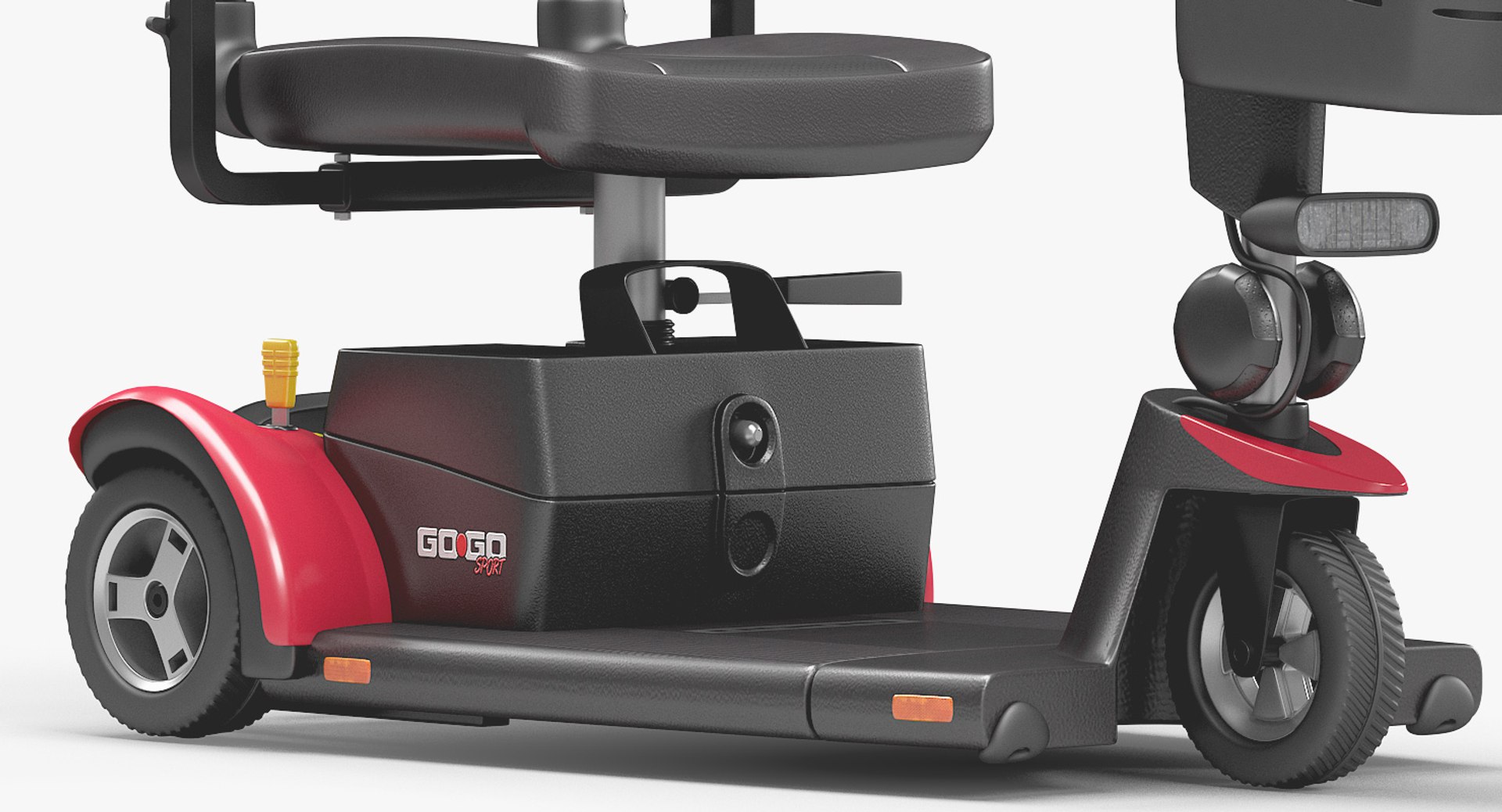 3D 3-wheel Mobility Scooter Go-go Model - TurboSquid 1318731