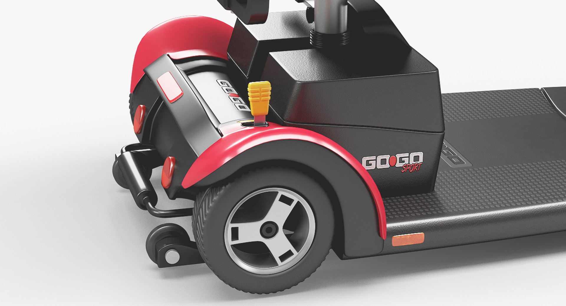 3D 3-wheel Mobility Scooter Go-go Model - TurboSquid 1318731