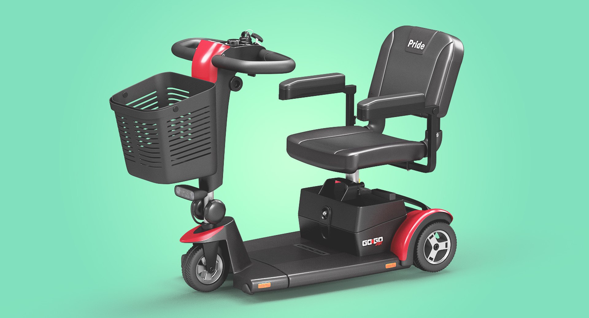 3D 3-wheel Mobility Scooter Go-go Model - TurboSquid 1318731
