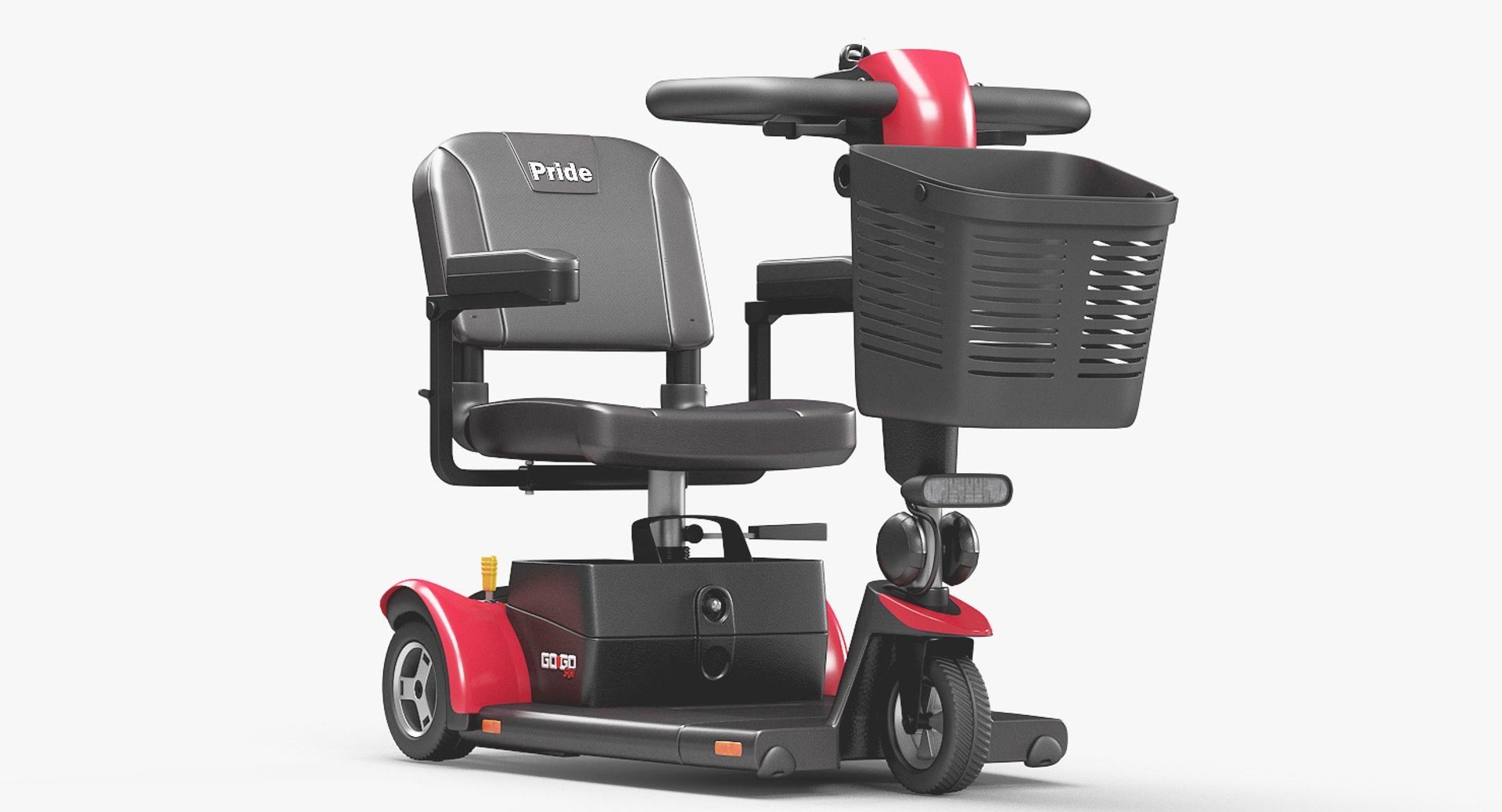 3D 3-wheel Mobility Scooter Go-go Model - TurboSquid 1318731