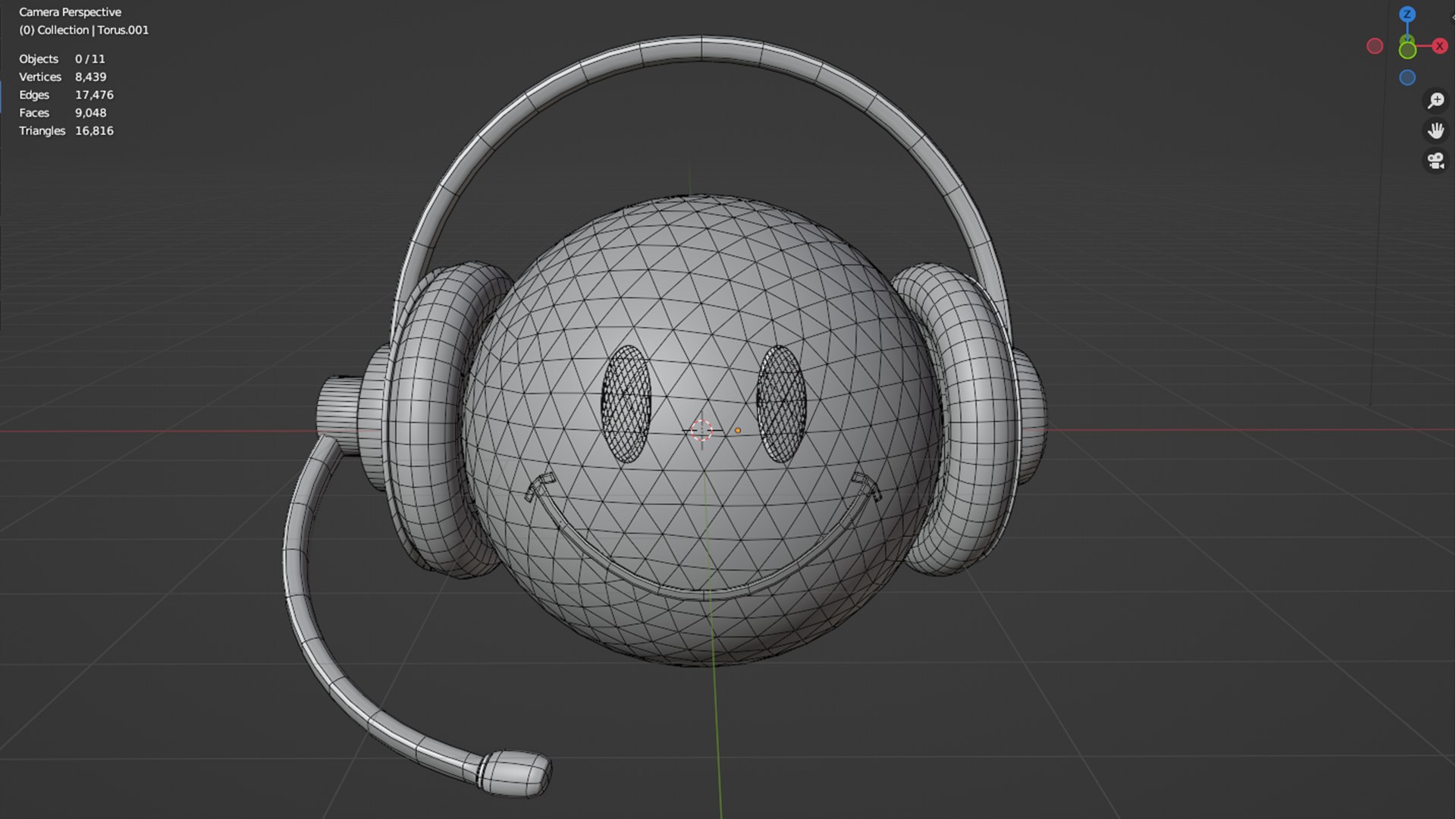Free Smiling Face with headphones 3D model - TurboSquid 2064570