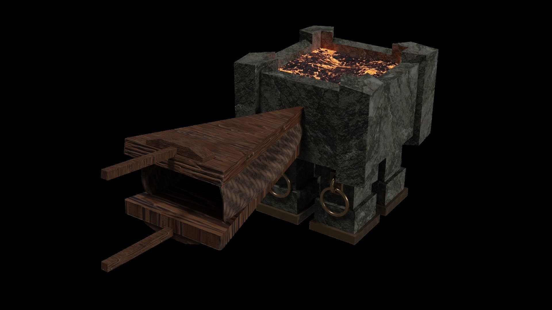 Bellows and Oven Game Ready Low Poly 3D Model 3D model - TurboSquid 2182786