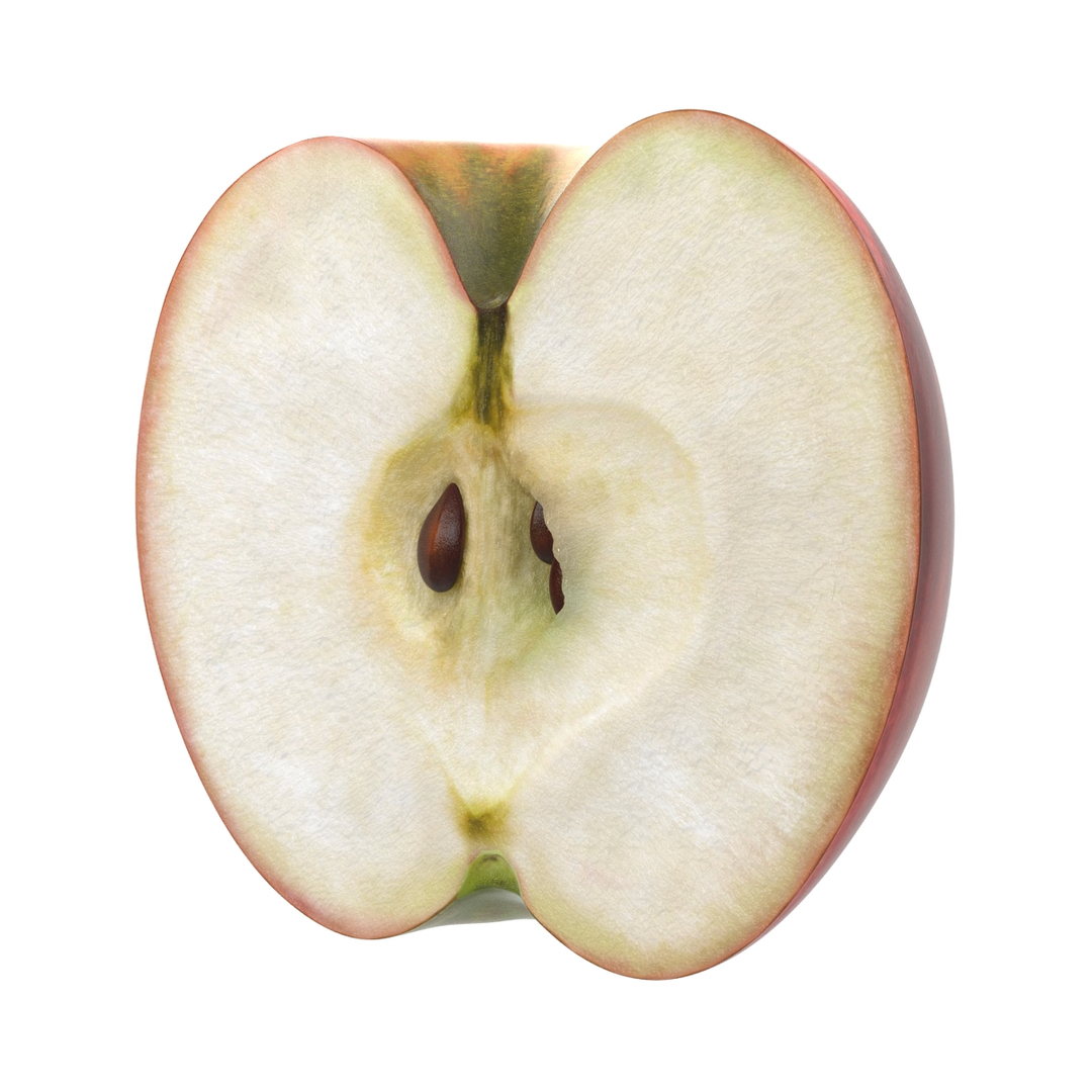 Max Red Apple Cut Half