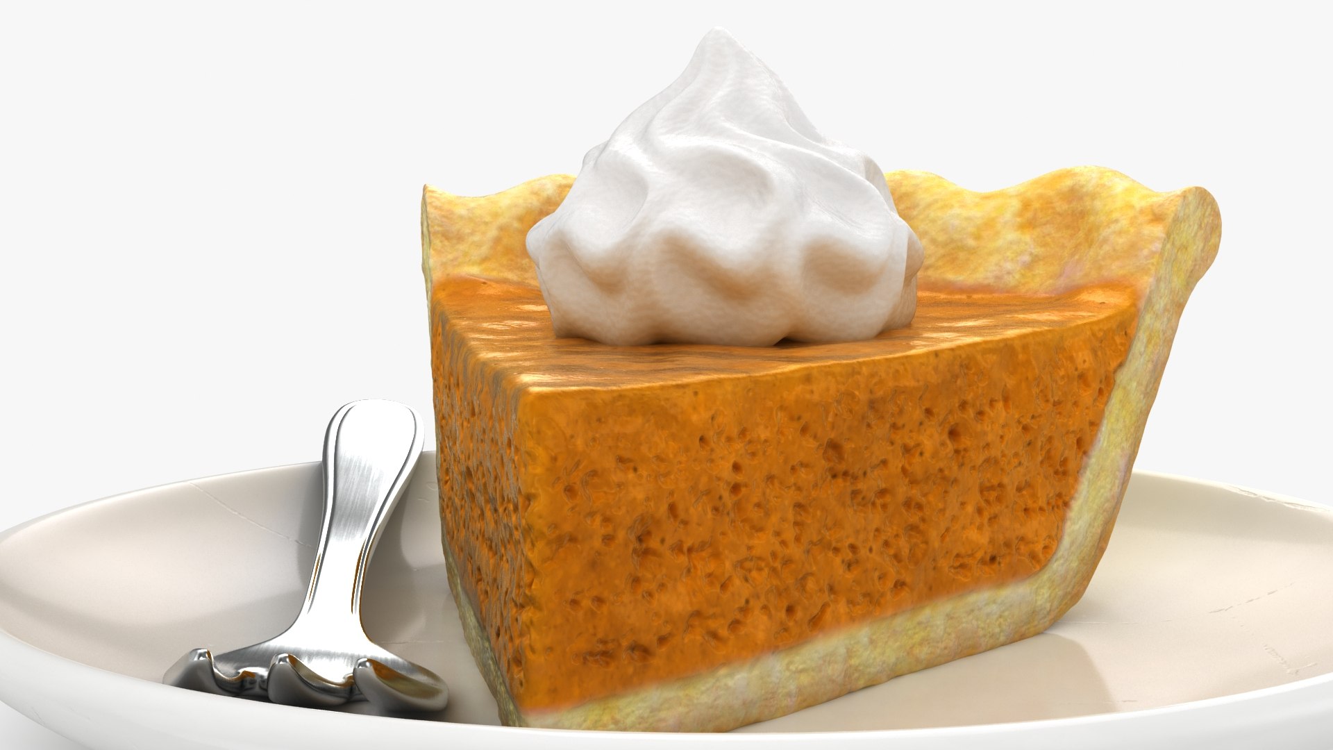 3D Pumpkin Pie Model - TurboSquid 2039132