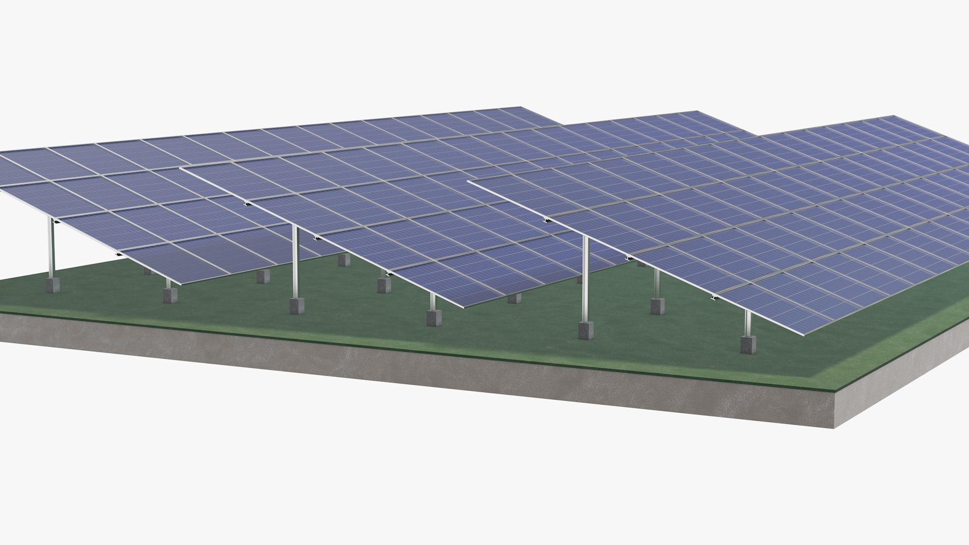 Solar Farm 3D Model - TurboSquid 1881663