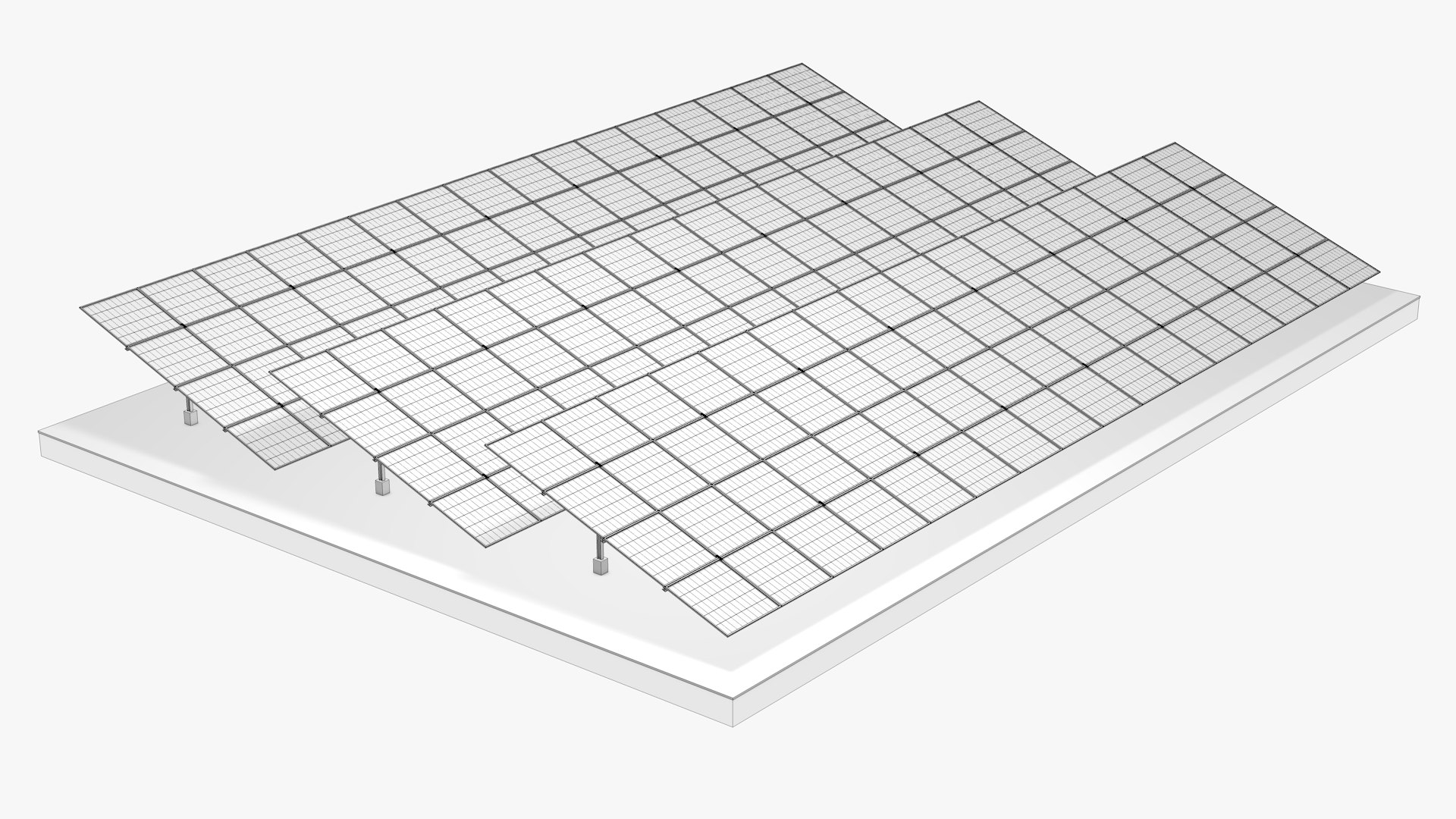 Solar Farm 3D Model - TurboSquid 1881663