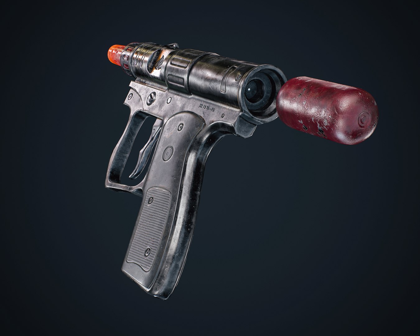 3D Flame Pistol - TurboSquid 1477412