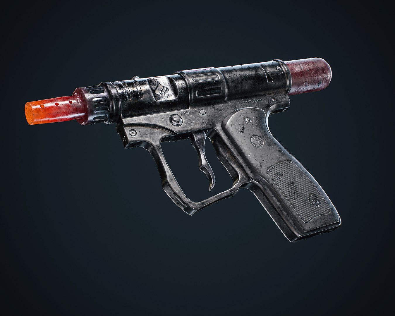 3D Flame Pistol - TurboSquid 1477412