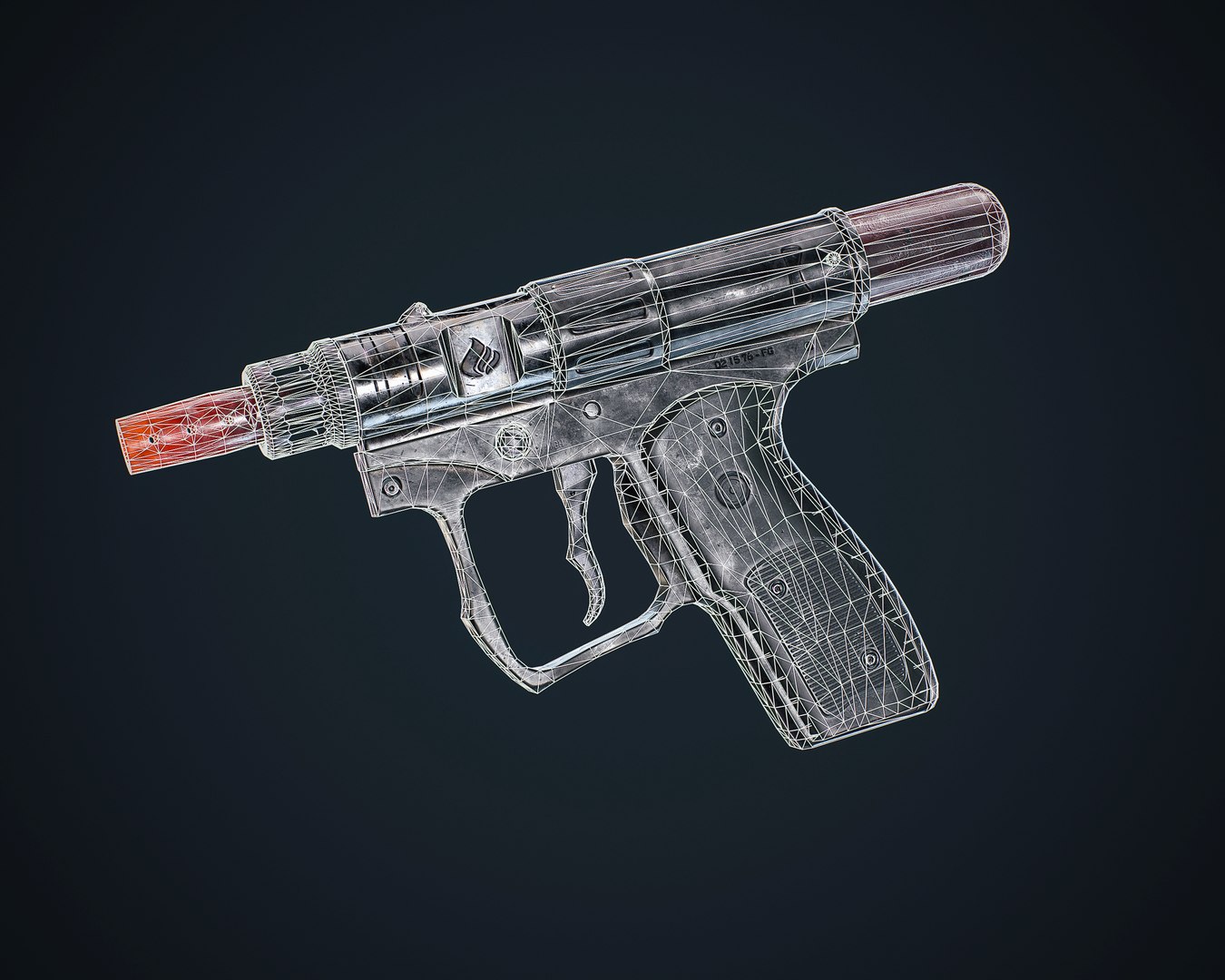 3D Flame Pistol - TurboSquid 1477412
