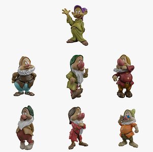 3d grumpy dwarf model