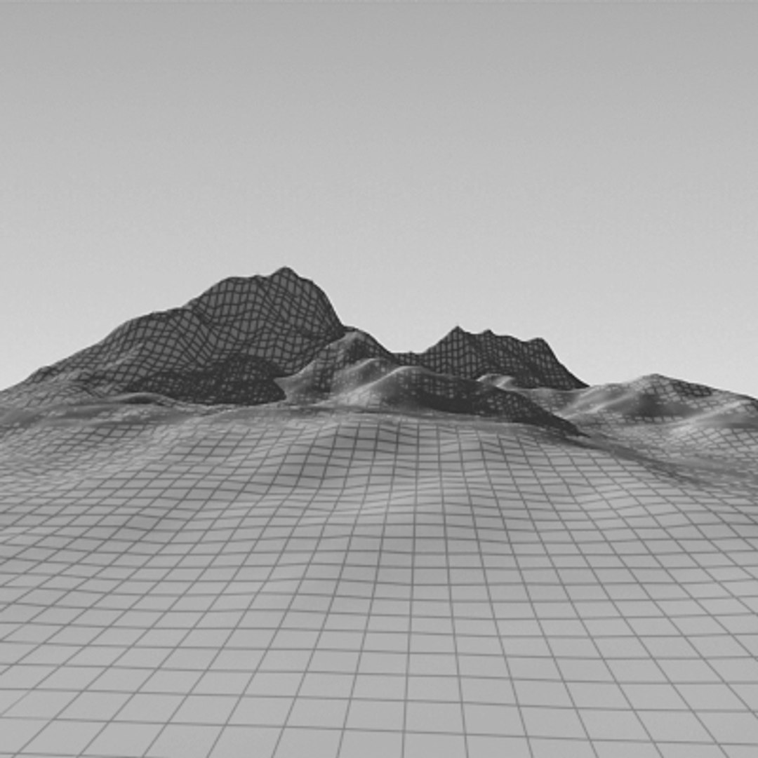 3d Model Snowy Hills