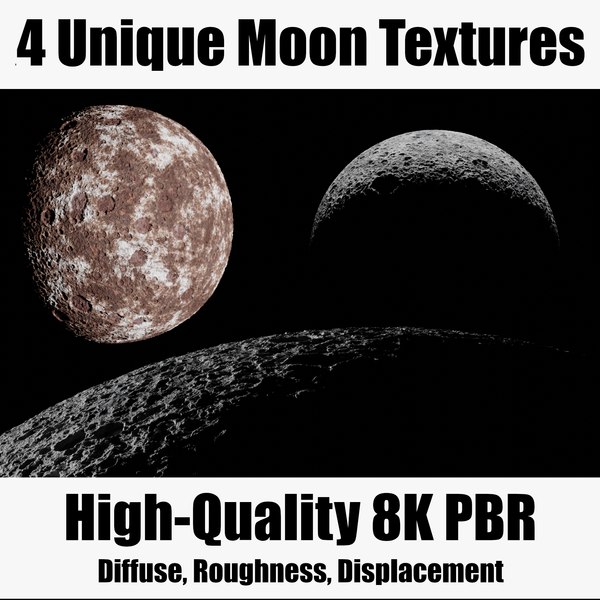 modelo 3d 8K PBR Moon Textures gratis - TurboSquid 2008939