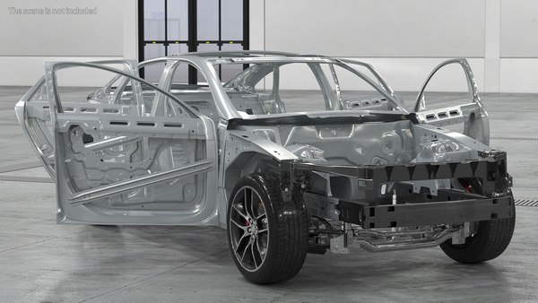 modelo 3d Chasis de coche con bastidor aparejado - TurboSquid 2207198