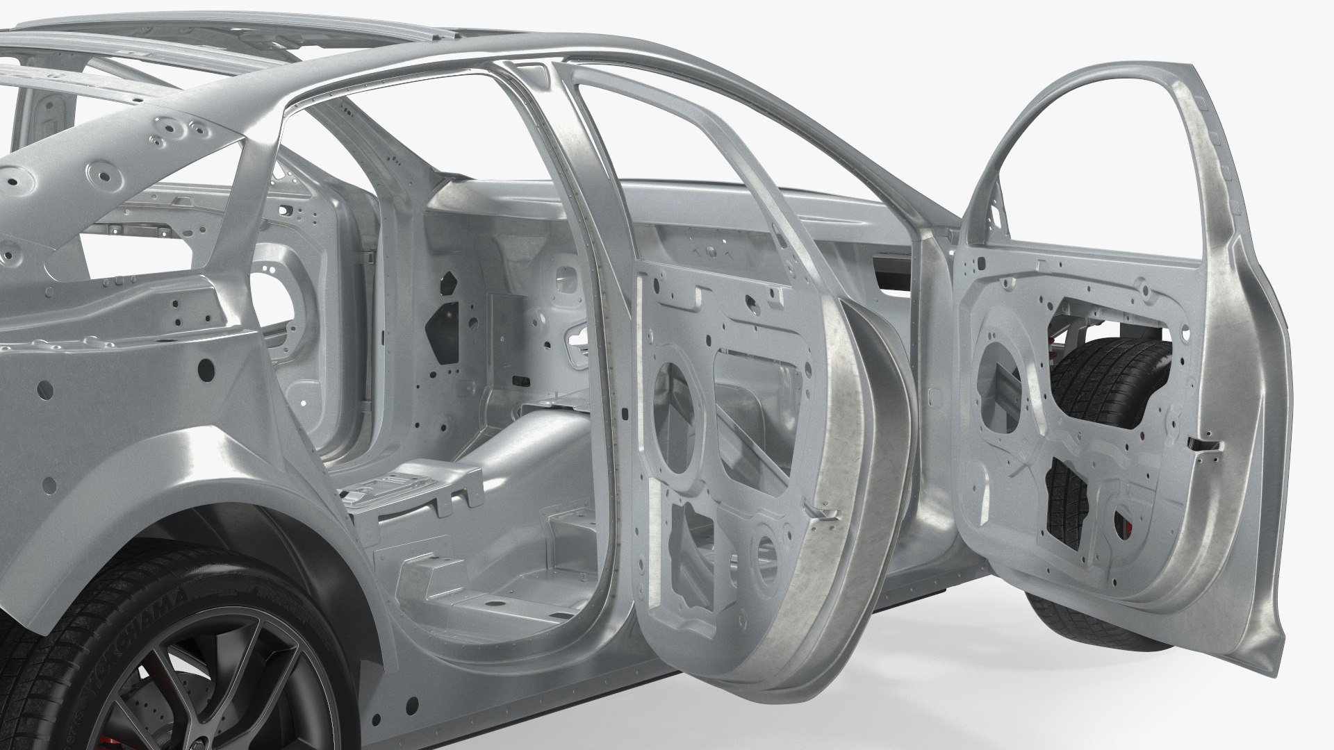 3D Car Chassis With Frame Rigged Model - TurboSquid 2207198