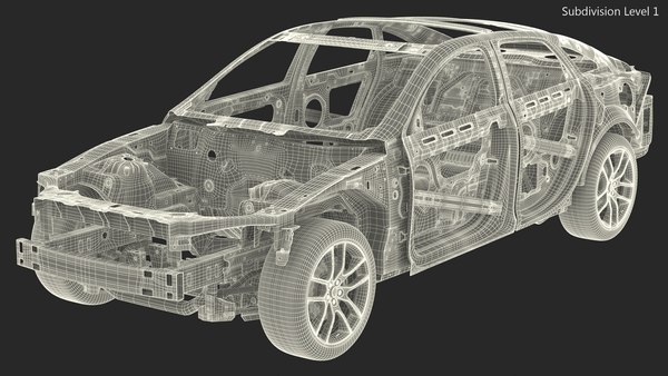 modelo 3d Chasis de coche con bastidor aparejado - TurboSquid 2207198
