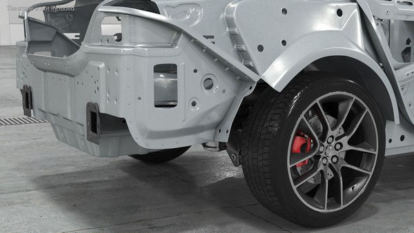 modelo 3d Chasis de coche con bastidor aparejado - TurboSquid 2207198
