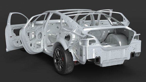modelo 3d Chasis de coche con bastidor aparejado - TurboSquid 2207198