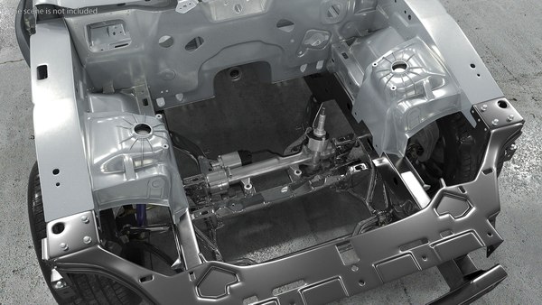 프레임이 장착된 자동차 섀시 3D 모델 - TurboSquid 2207198