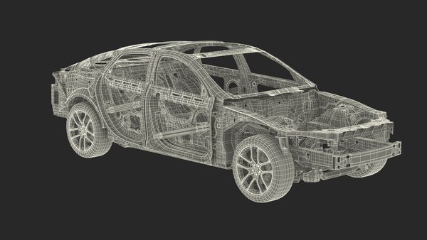 modelo 3d Chasis de coche con bastidor aparejado - TurboSquid 2207198